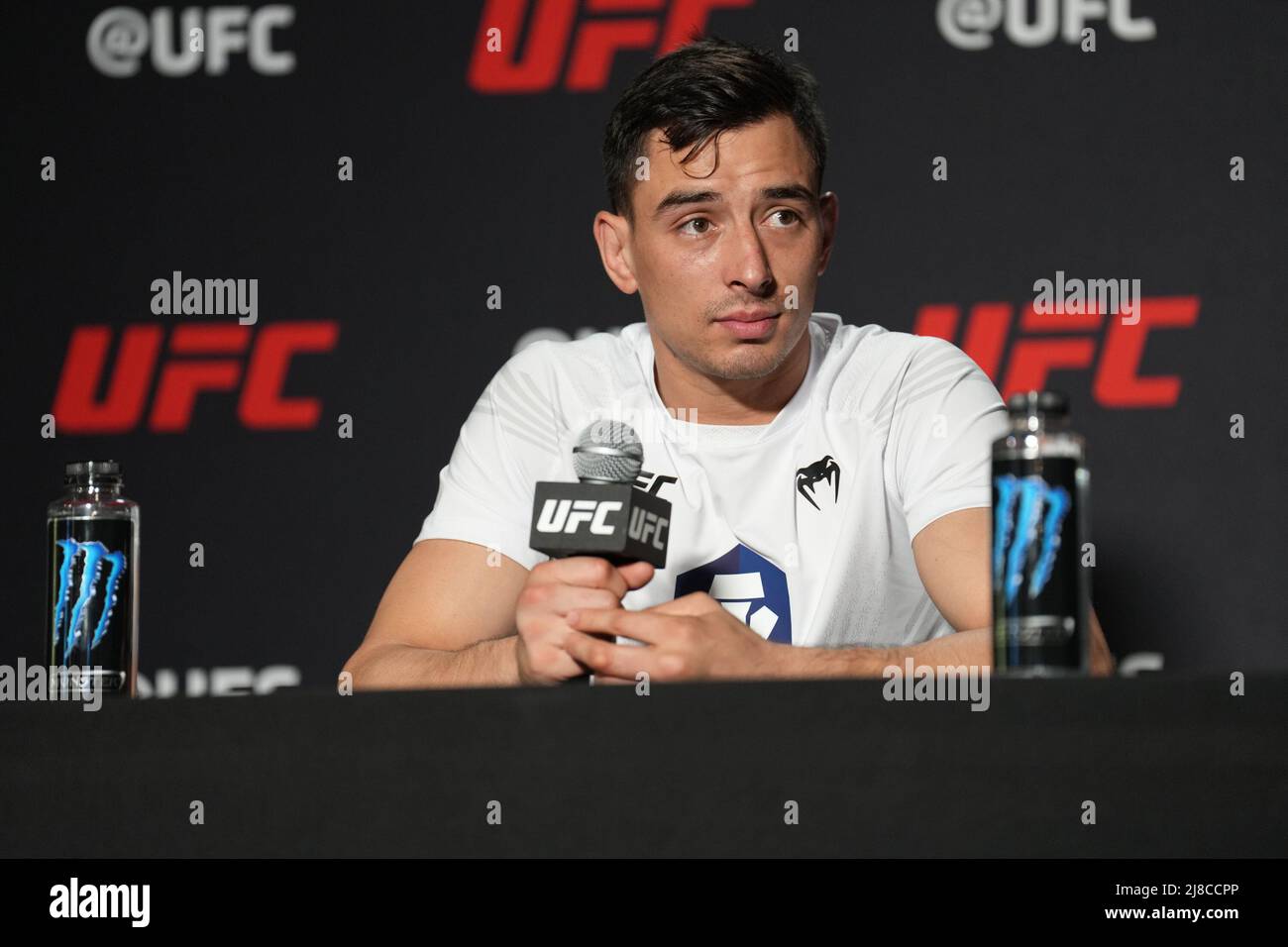 LAS VEGAS, NV - May 14: Manuel Torres meets with the press following ...