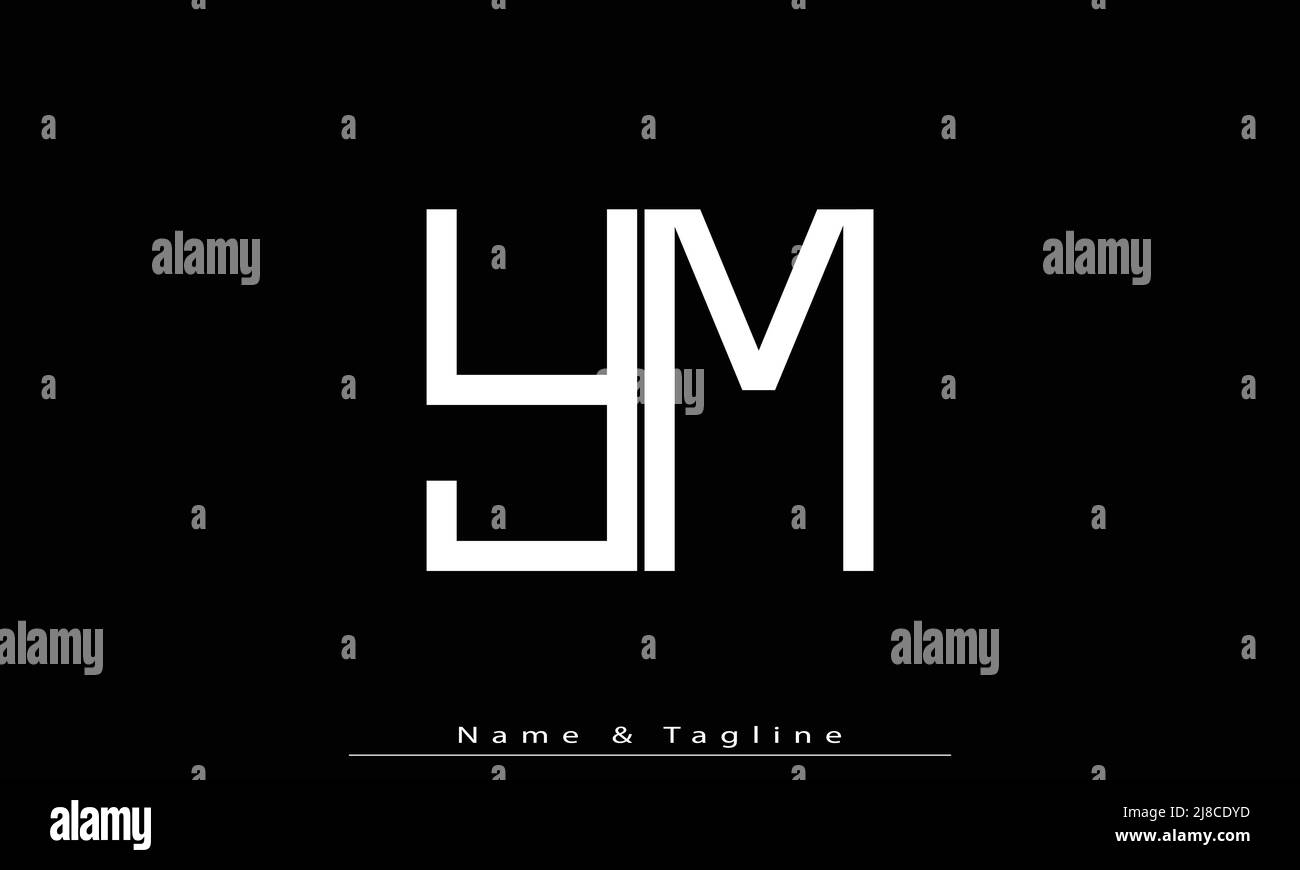 Letter ym logo hi-res stock photography and images - Alamy