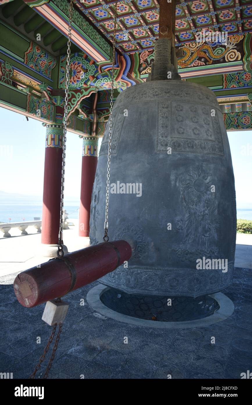 San Pedro, CA. USA 2/28/2022. Korean Friendship Bell. Donated 1976 by ...
