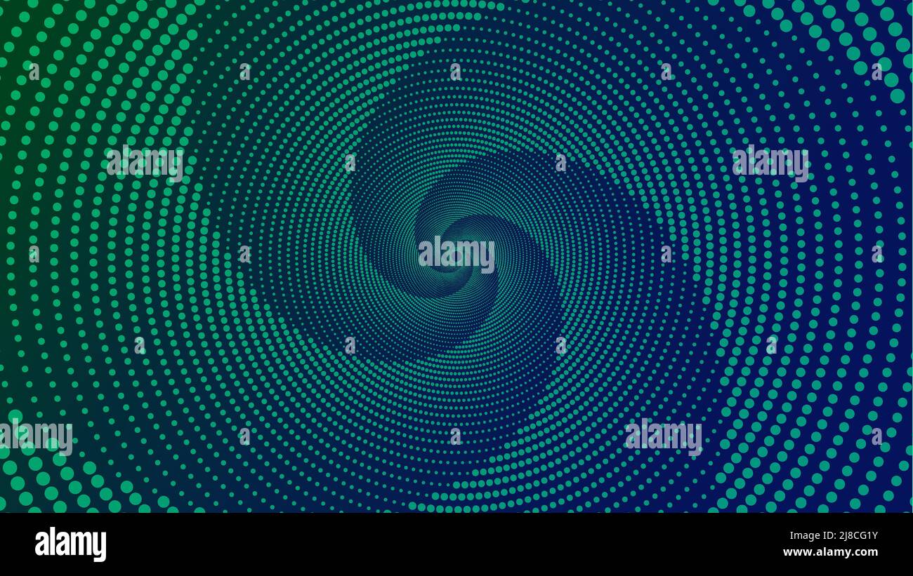 Spiral digital geometric background for website. Vortex banner, vector ...