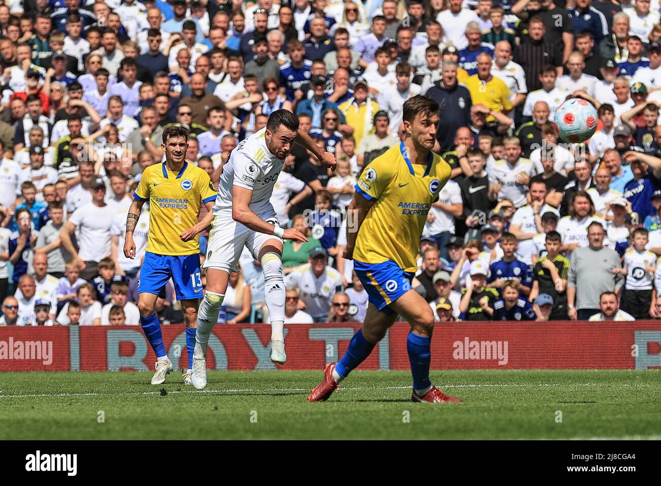 Jack Harrison #22 of Leeds United shoots on goal Stock Photo - Alamy