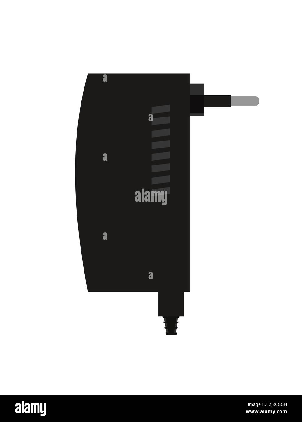 Charger. Power supply for electrical appliances. Electrical plug with ...