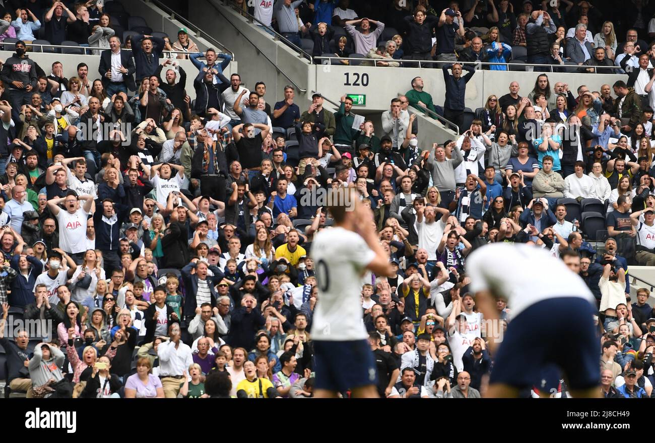 London, UK. 15th May 2022 ; Tottenham Hotspur Stadium. Tottenham ...