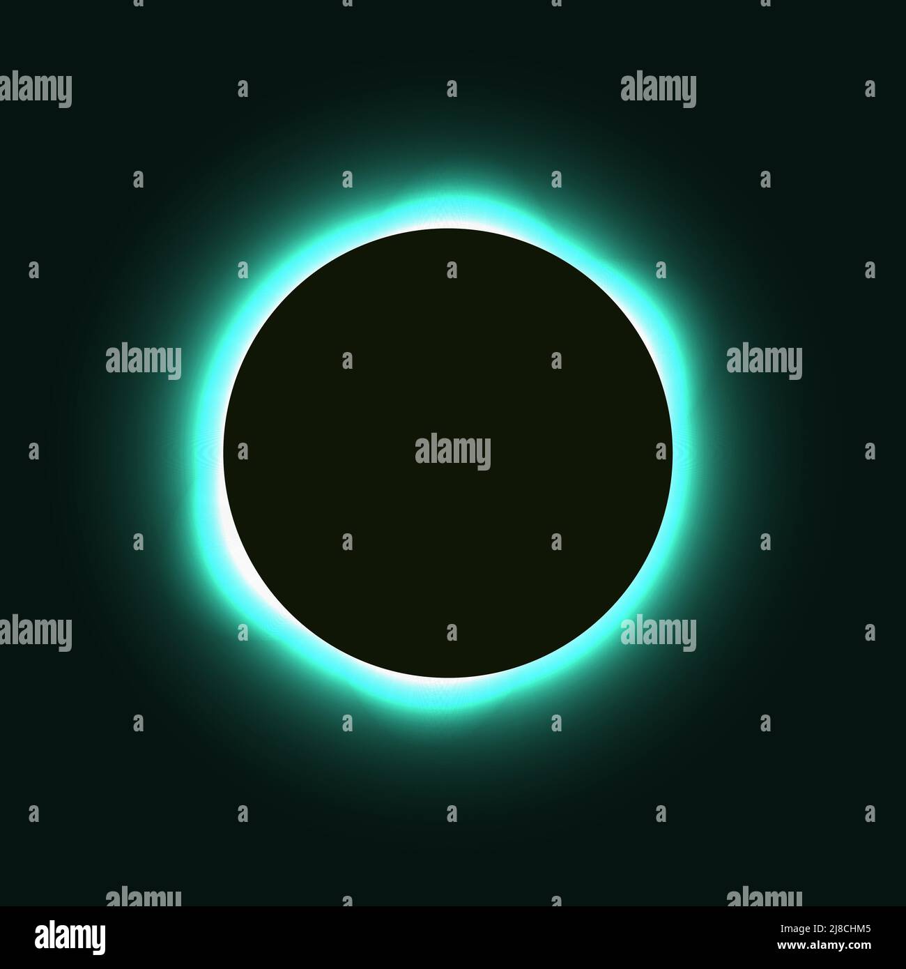Eclipse of Sun, Circle with Crown. Vector Design Stock Vector Image ...