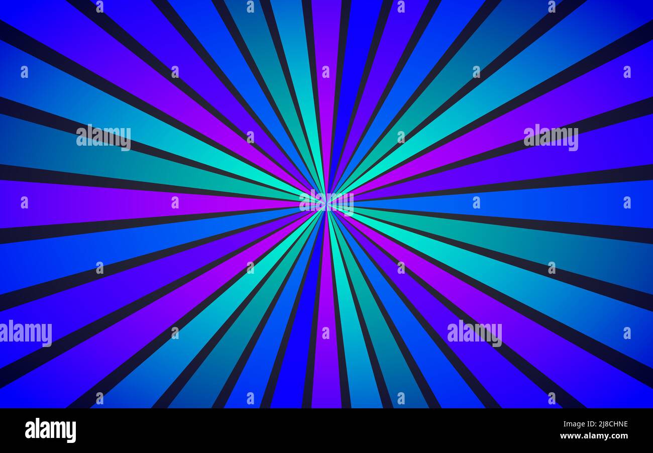 Colorful bright rays, abstract background with ray. Banner for circus ...