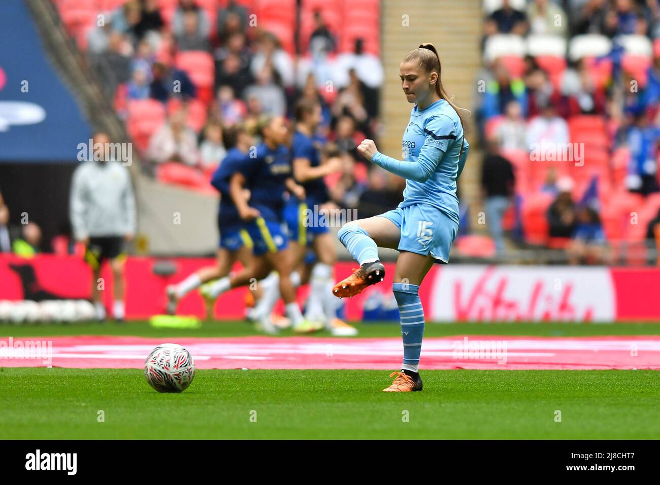 London Uk May 15th Jess Park Of Manchester City Warming Up Before The