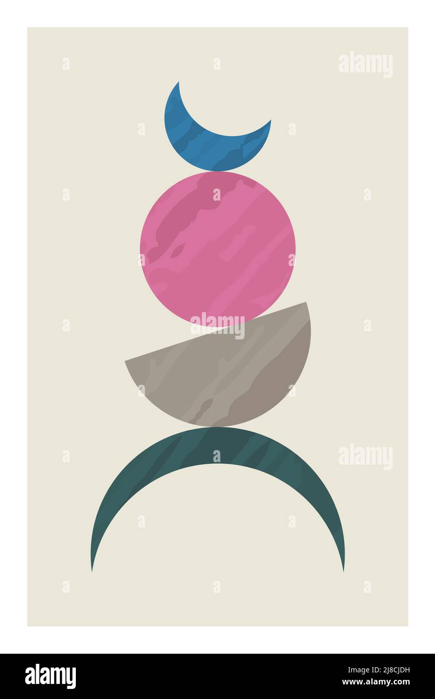Balance poster. Abstract simple equality poster. Relax concept Stock ...