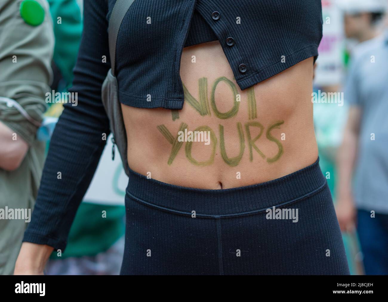 Hundreds of pro choice supporters gathered at Union Square in New York ...