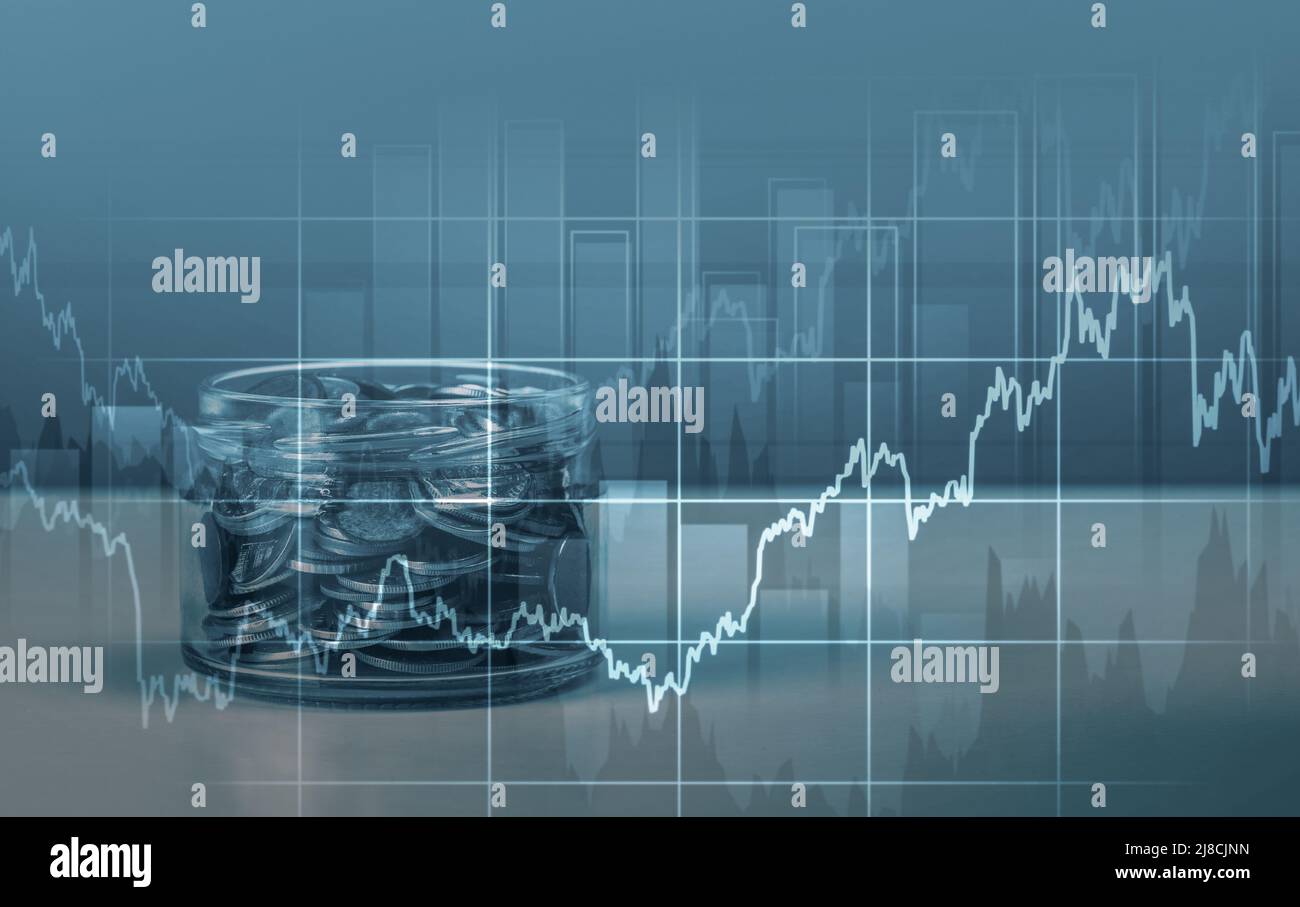 Inflation, tax, cash flow and another financial concept. focused on ...