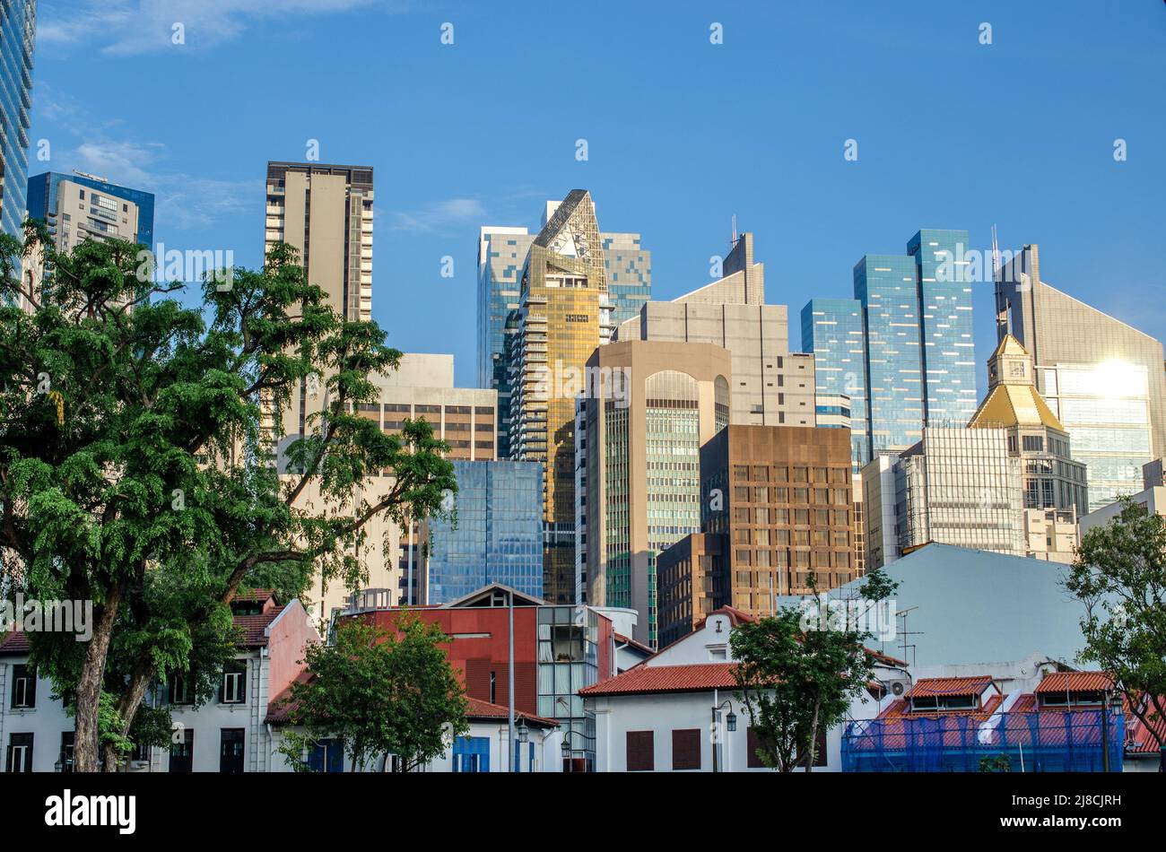 business center, skyscrapers in modern metropolis, city. Cityscape of ...