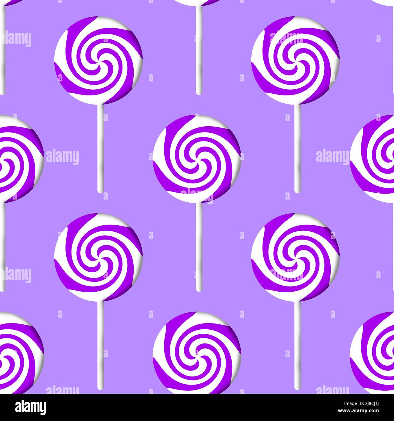Kids cartoon seamless lollipop candy pattern for fabrics and packaging ...