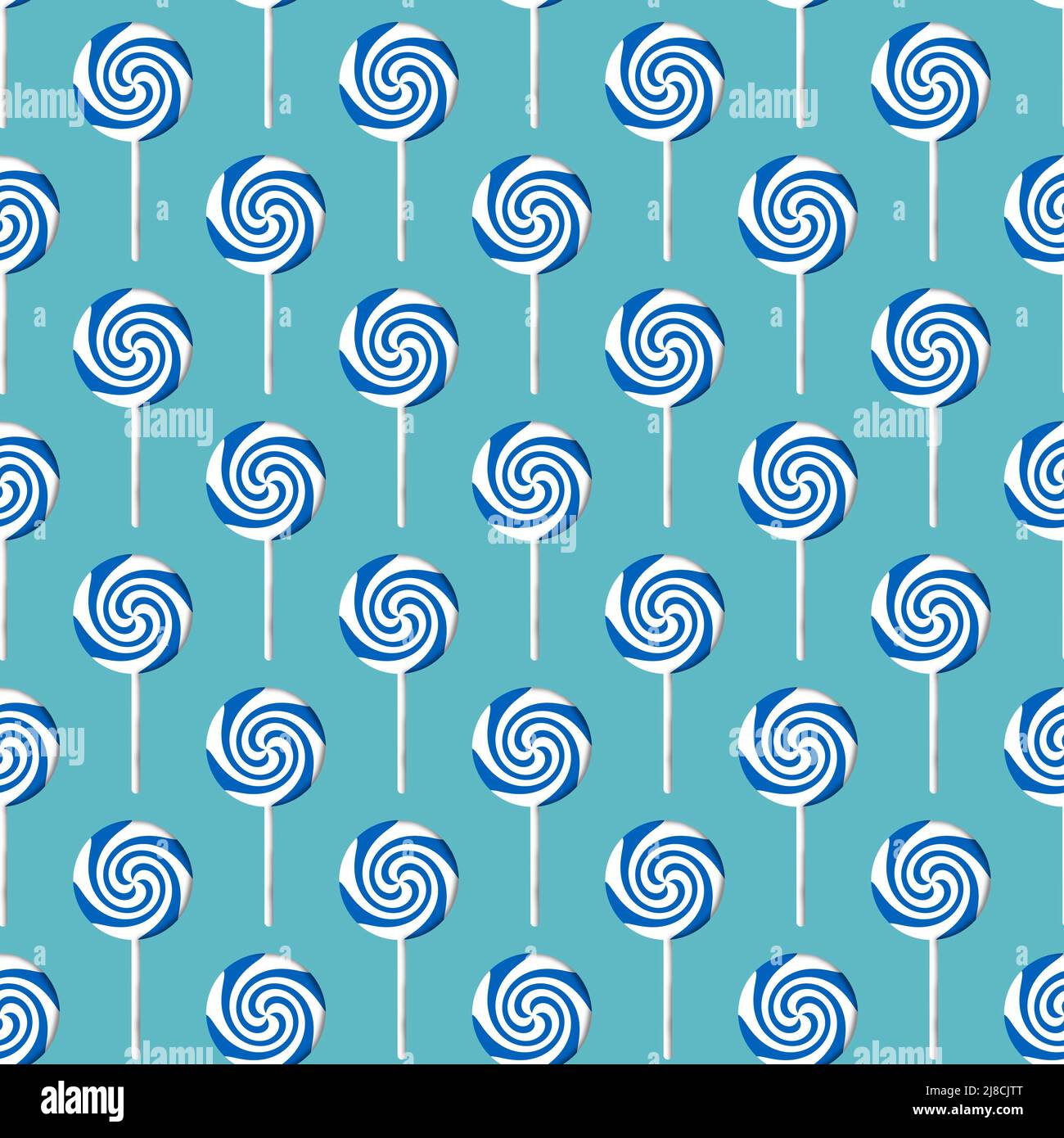 Kids cartoon seamless lollipop candy pattern for fabrics and packaging ...