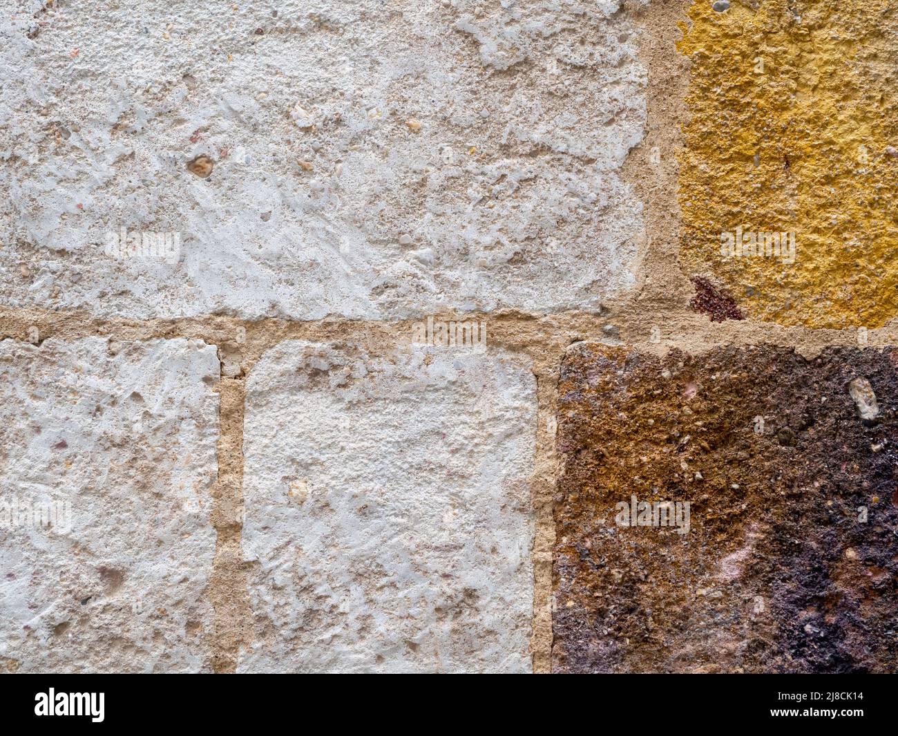 Texture of a stone block wall in an old building Stock Photo - Alamy