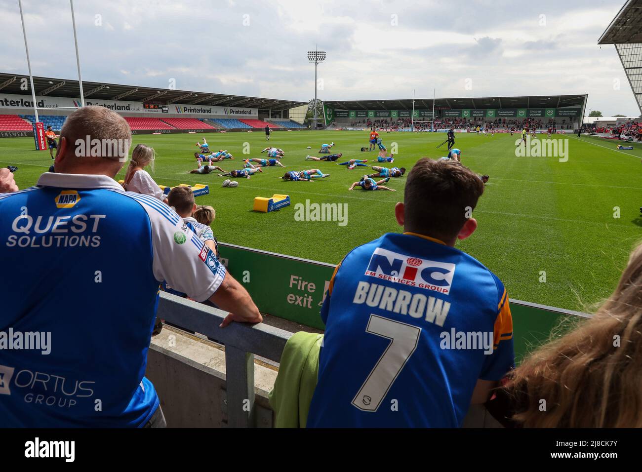 A Leeds Rhinos supporter wears the number 7 Rob Burrow shirt the ...
