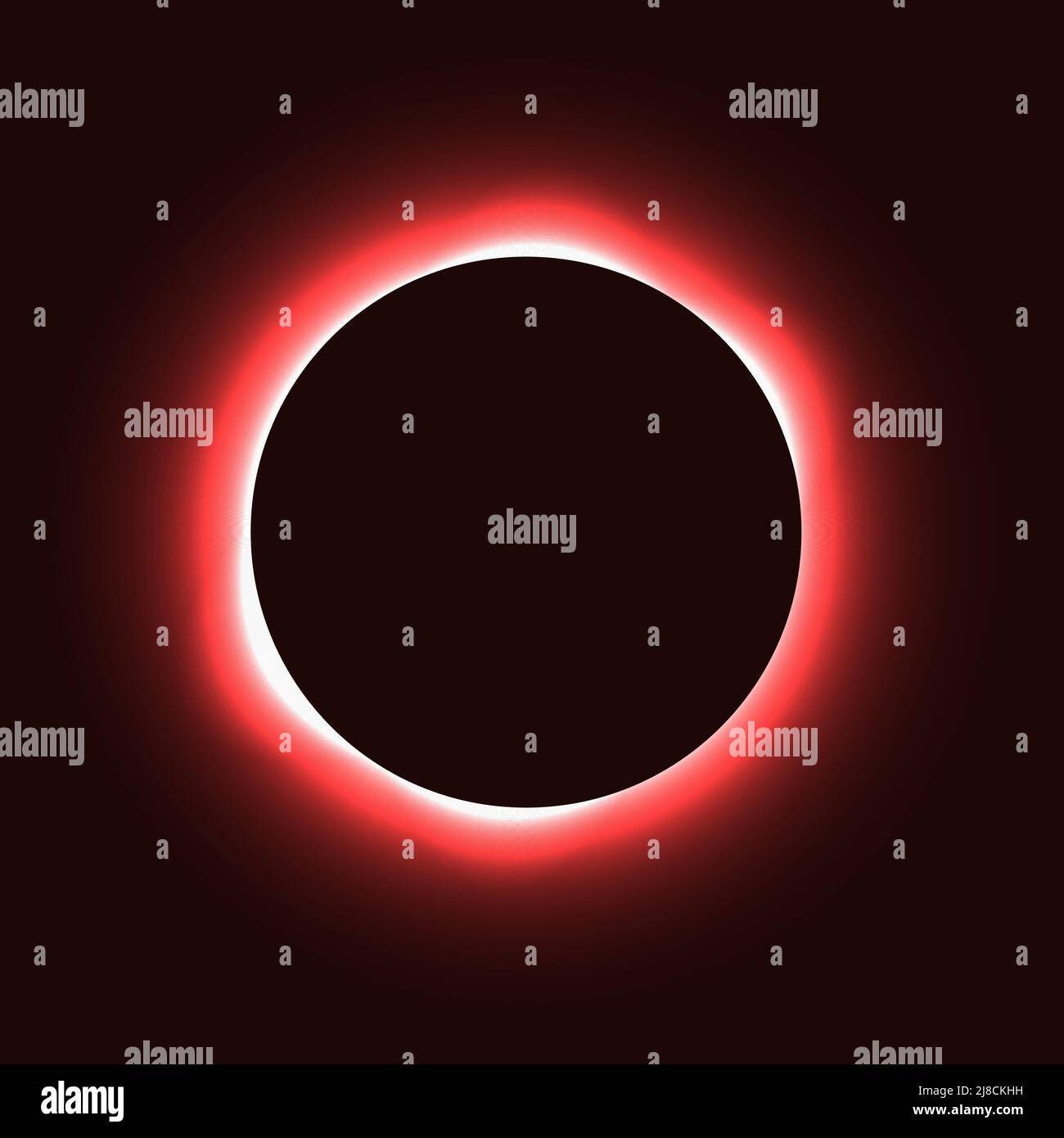 Eclipse of Sun, Circle with Crown. Vector Design Stock Vector Image ...