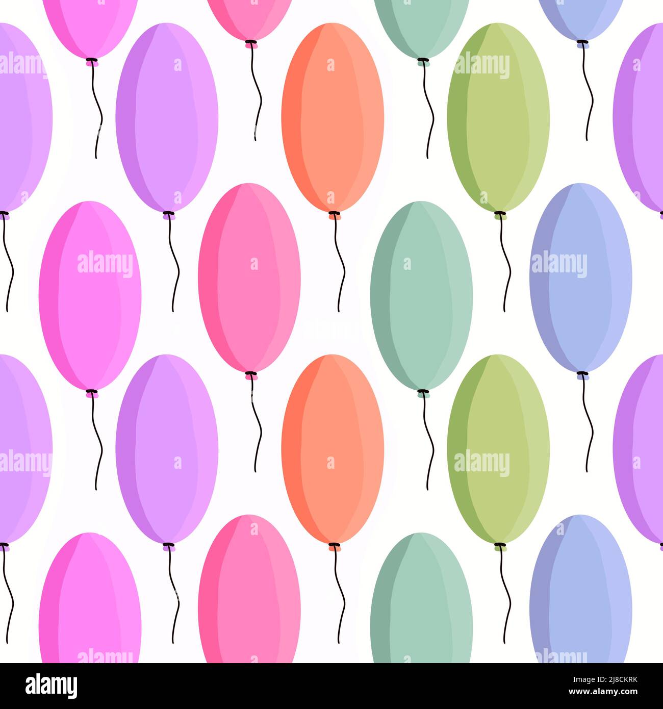 Balloons seamless pattern for kids and gifts and cards and linens and ...
