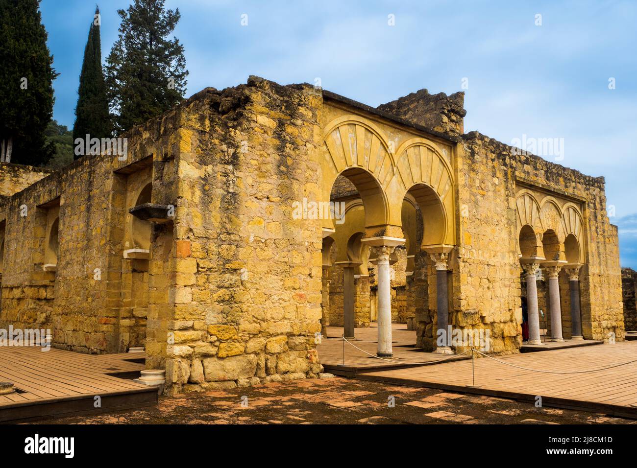 Exterior view of the Upper Basilical Hall or Dar al-Jund, partly ...