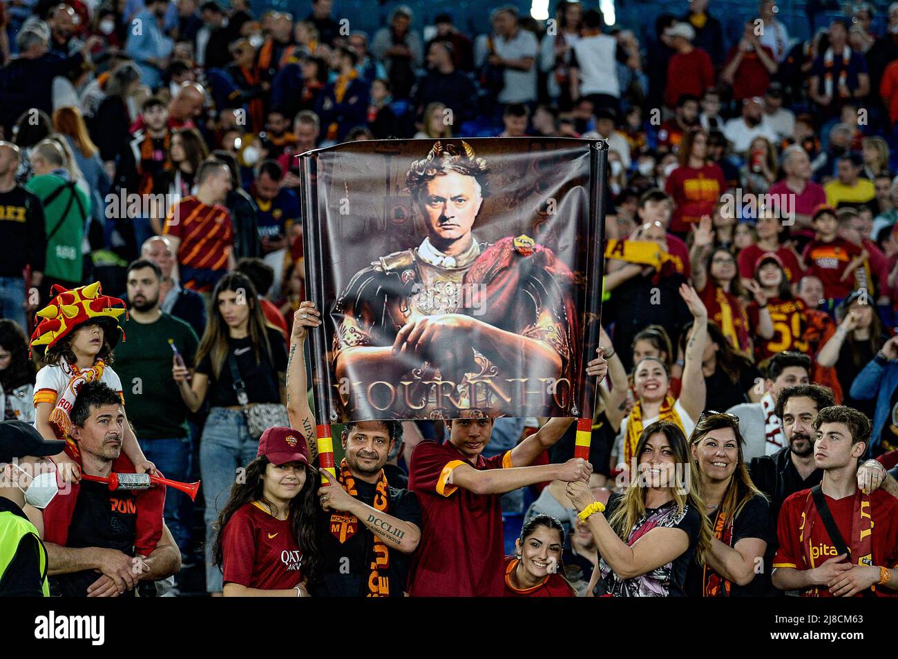 Roma’s supporters during football Match, Stadio Olimpico, Roma v ...