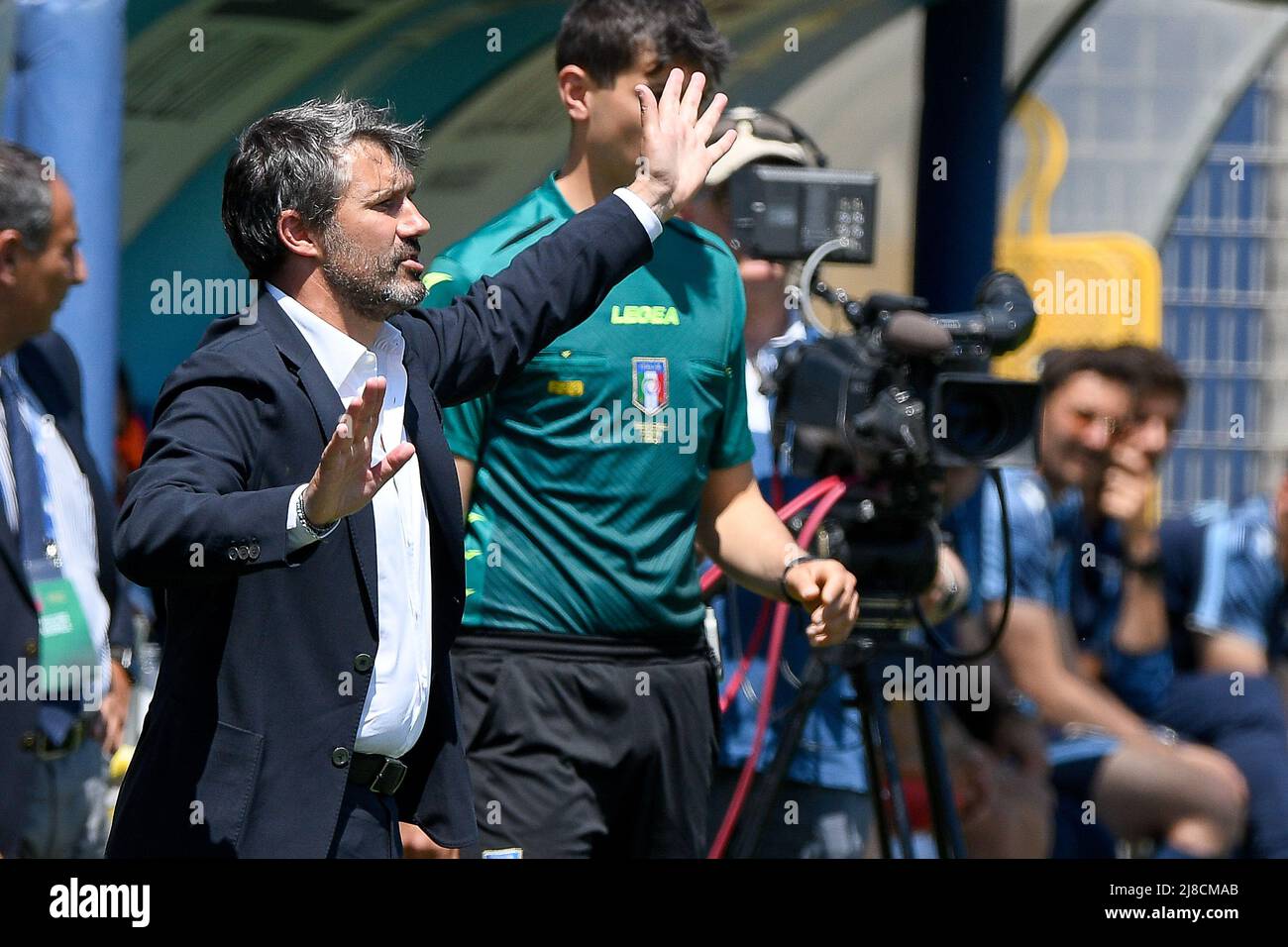 Roma Trainer Alessandro Spugna during the match Lazio-Roma at The Mirko ...