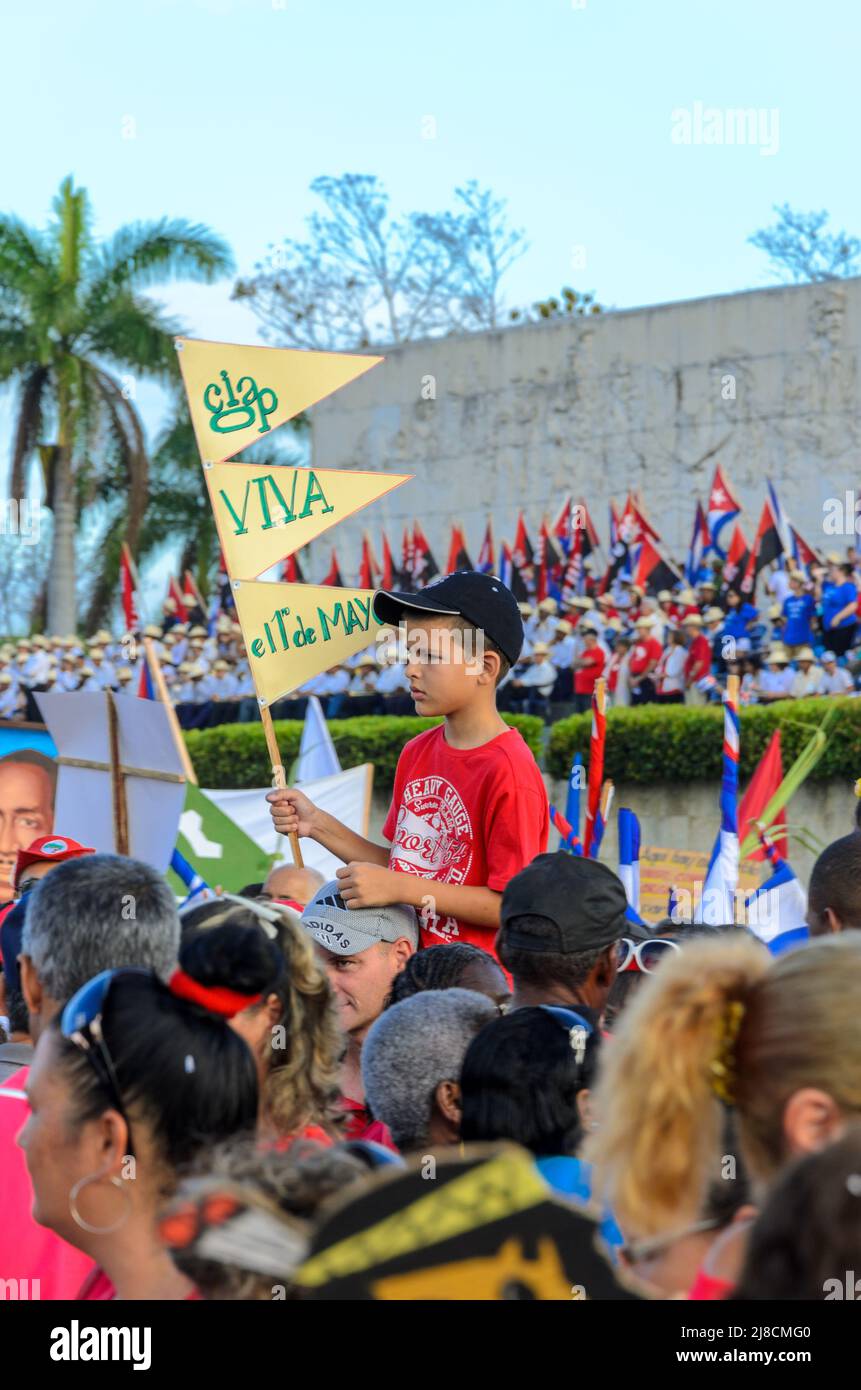 May Day Celebration, Santa Clara, Cuba Stock Photo - Alamy