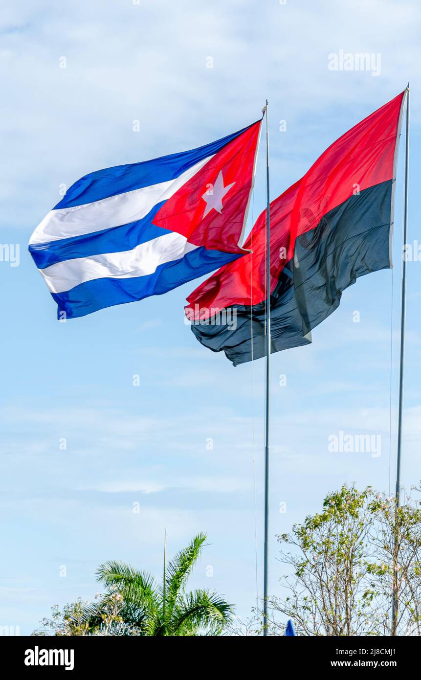 Cuban national and the July 26 Movement flags. The traditional May Day ...