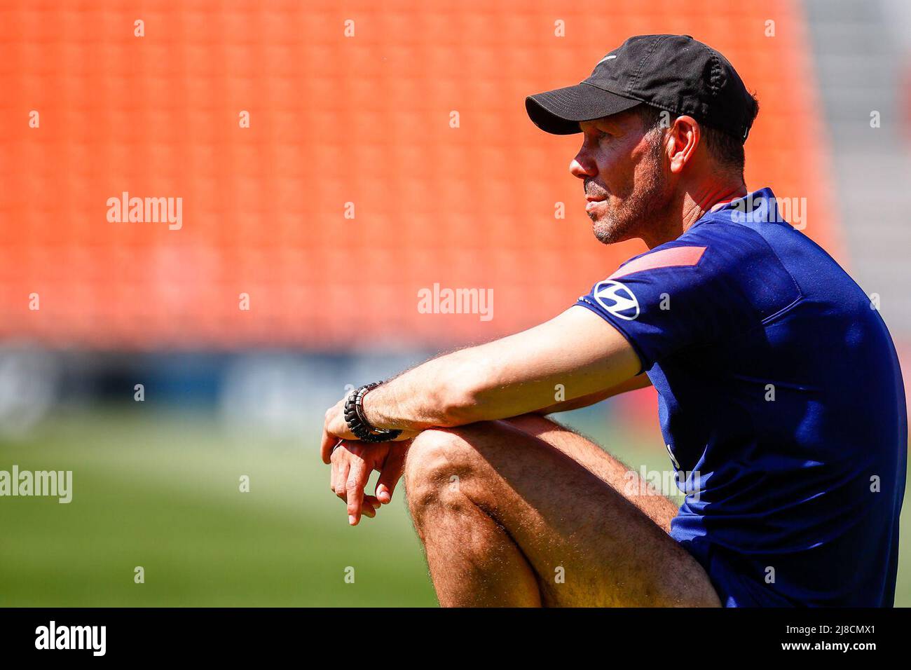 Atletico de Madrid's coach Diego Pablo Cholo Simeone during training ...