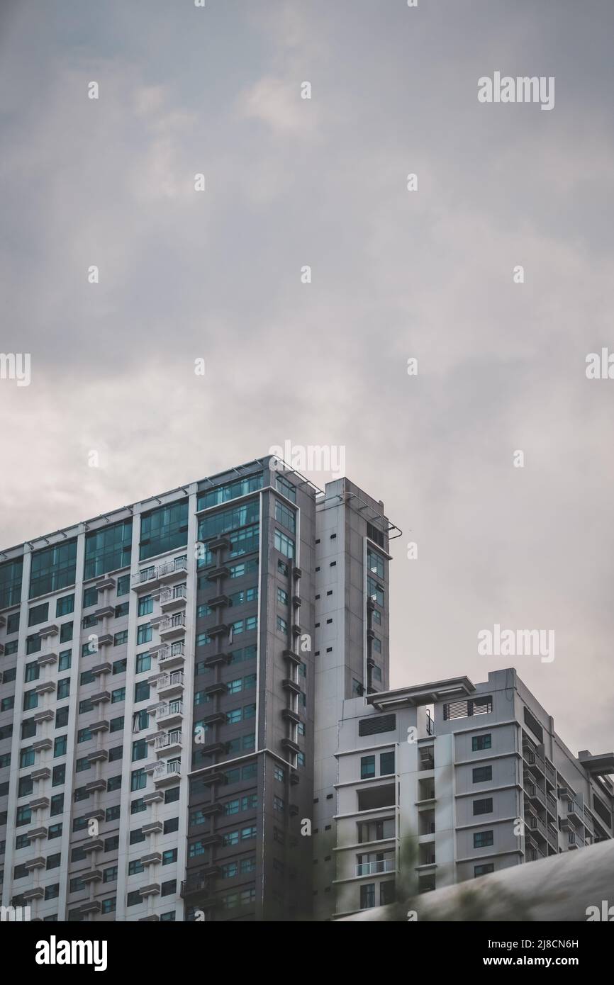 Minimal gloomy building linear architecture Stock Photo - Alamy