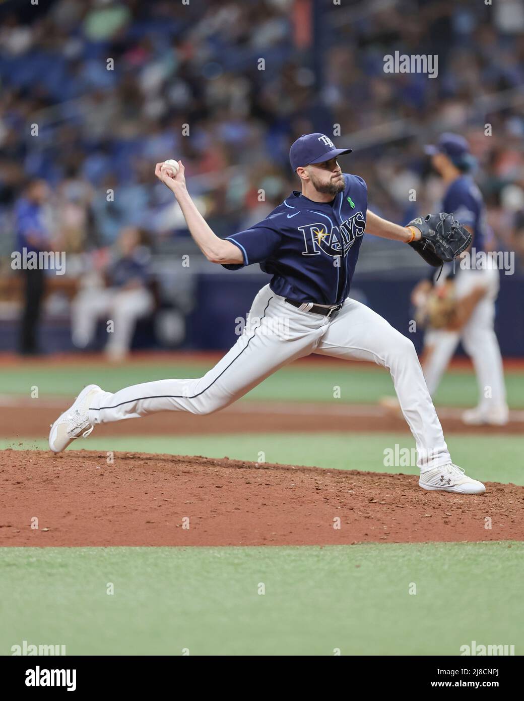 St. Petersburg, FL. USA; Tampa Bay Rays starting pitcher Ryan Thompson ...