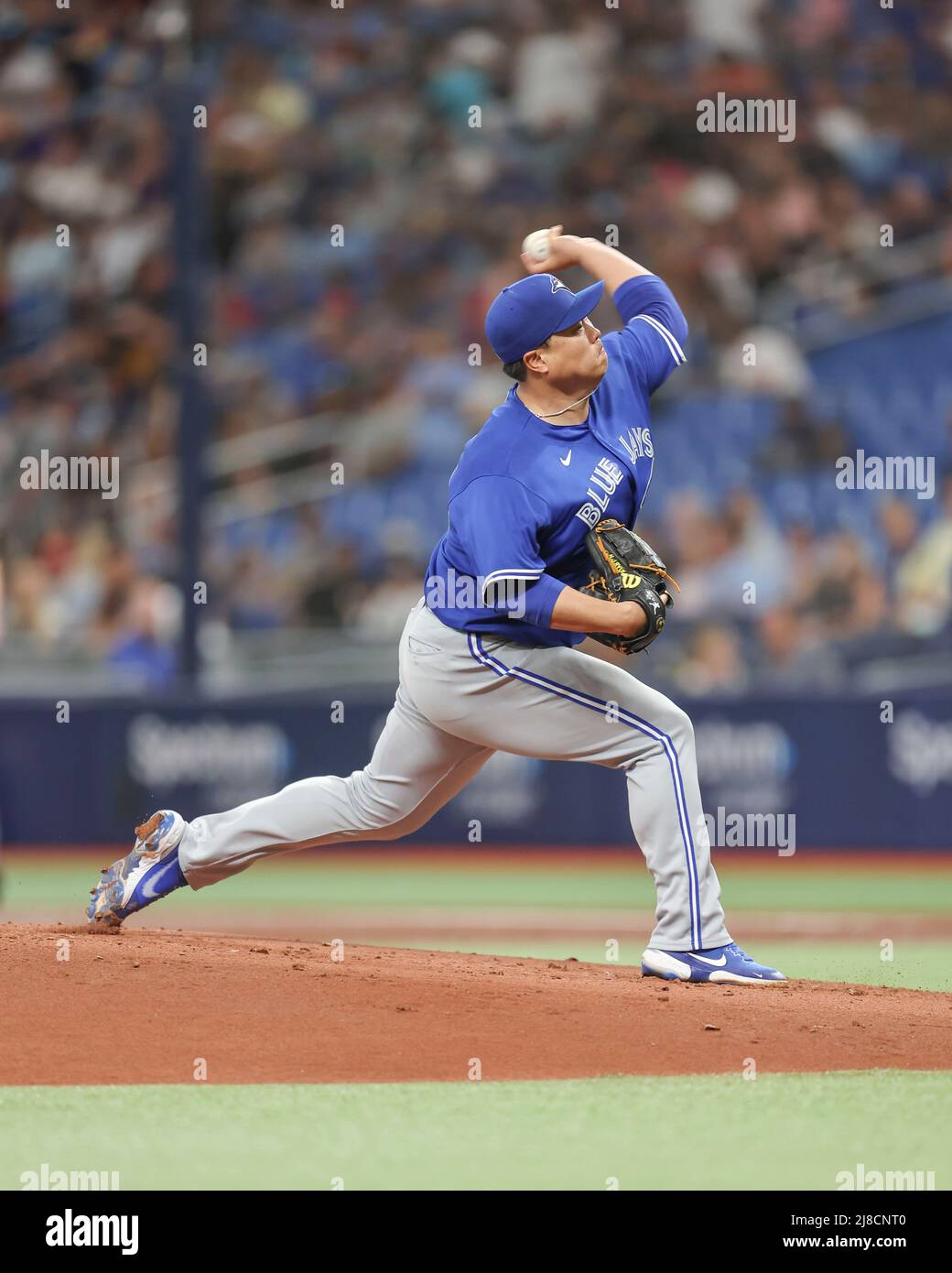 St. Petersburg, FL. USA; Toronto Blue Jays starting pitcher Hyun Jin ...