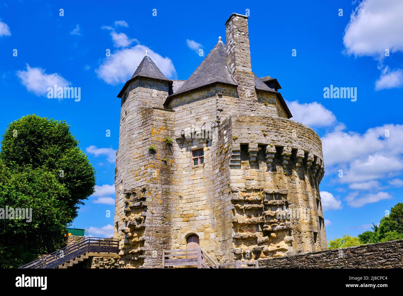 France, Morbihan, Gulf of Morbihan, Vannes, the ramparts and with the ...