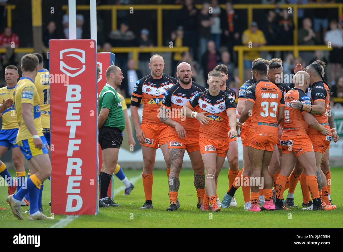 Castleford, England - 15th May 2022 - George Griffin of Castleford ...