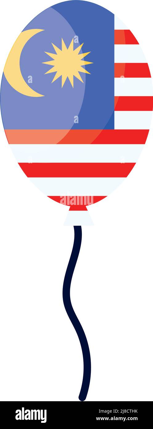 malaysian flag balloon Stock Vector Image & Art - Alamy
