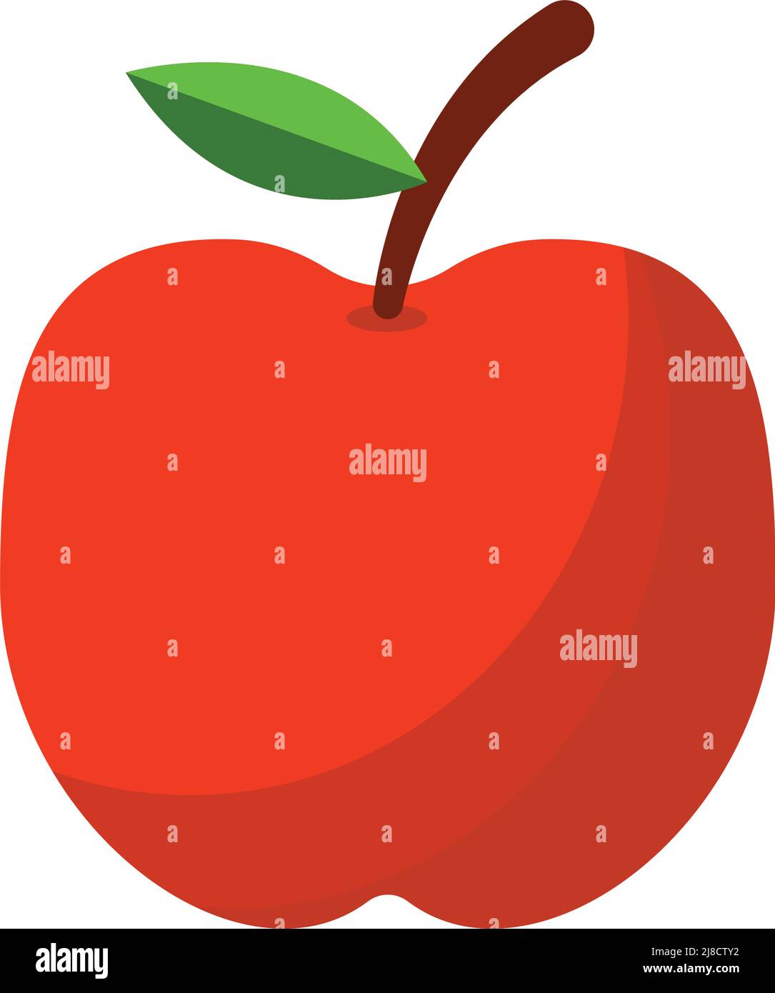 red apple illustration Stock Vector Image & Art - Alamy