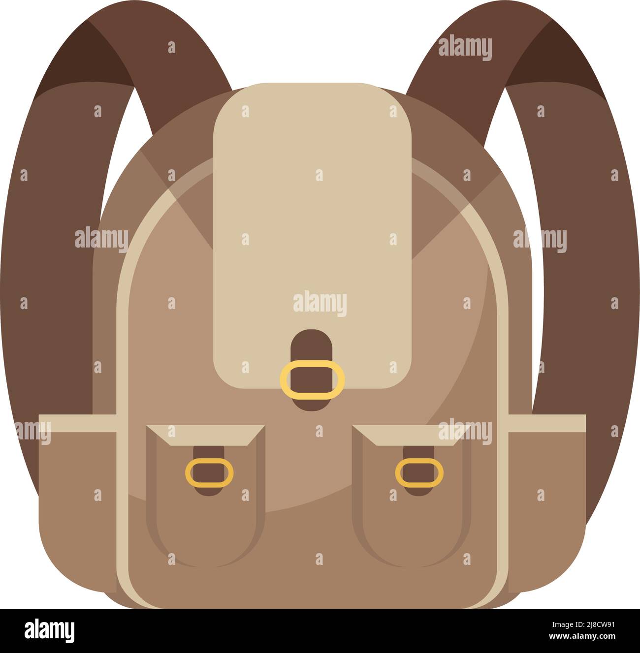 brown backpack design Stock Vector Image & Art - Alamy