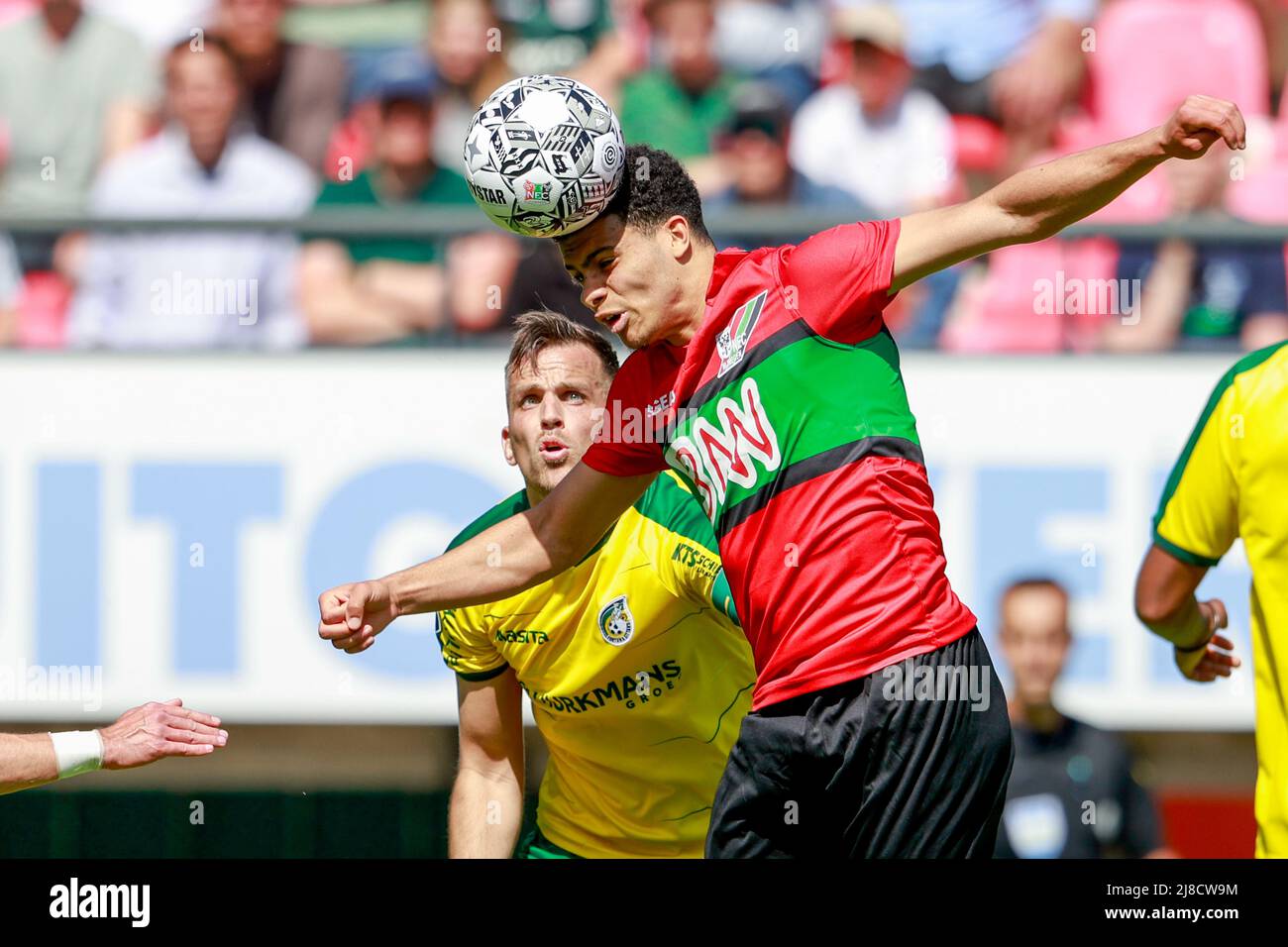 NIJMEGEN, NETHERLANDS - MAY 15: Elayis Tavsan of N.E.C. during the ...