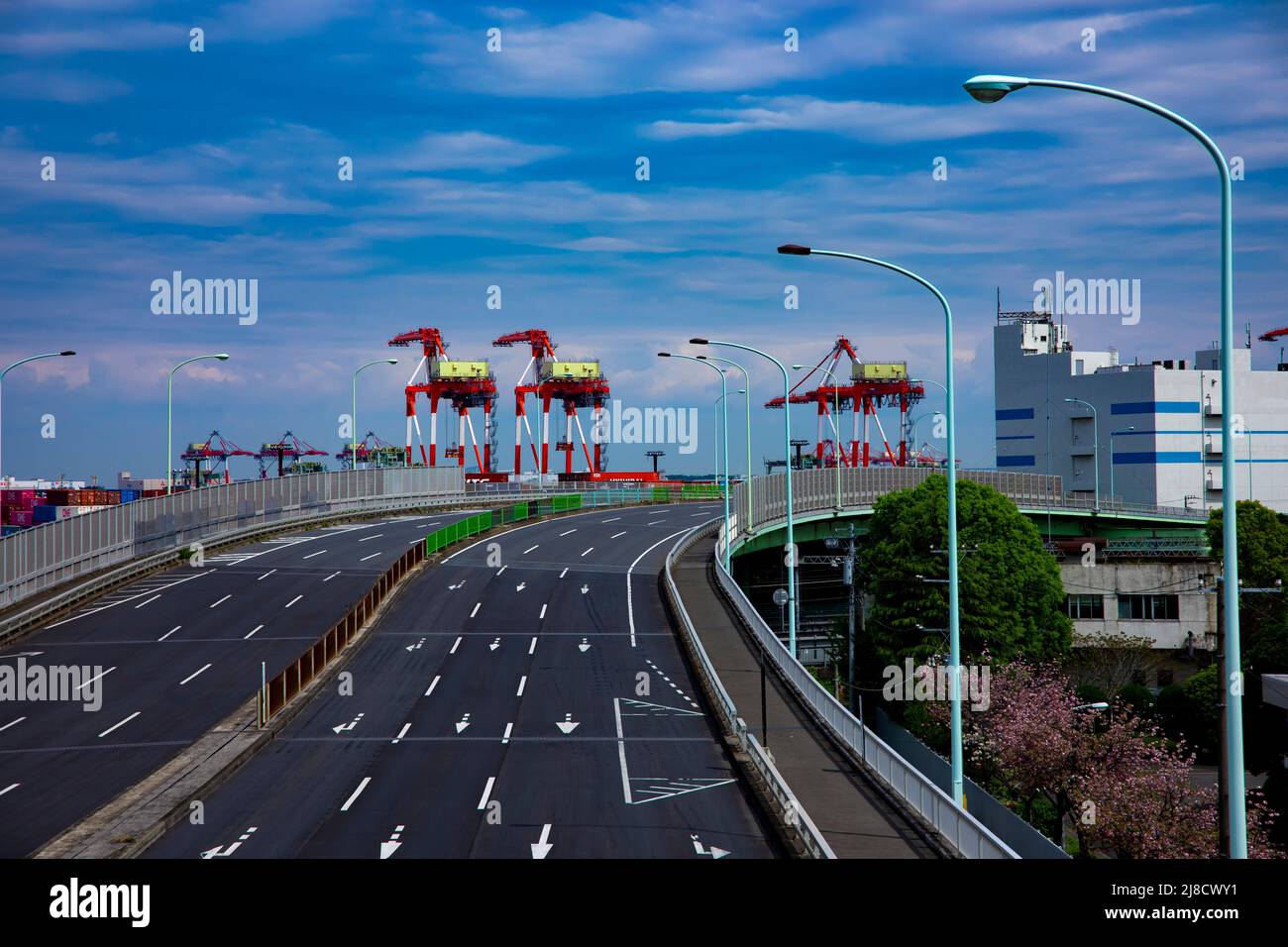 Industrial crane moving containers hi-res stock photography and images ...