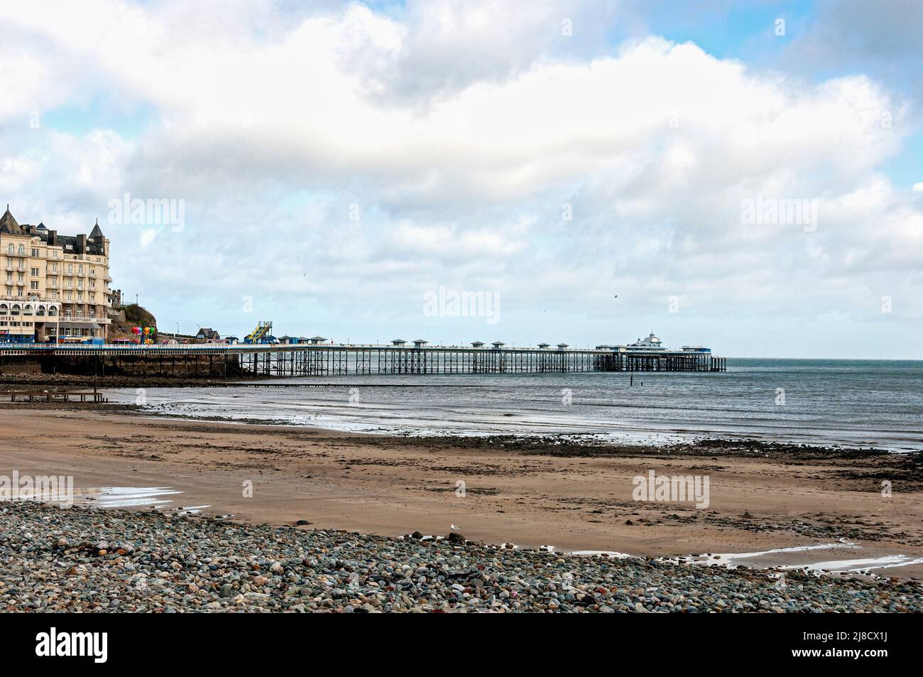 An hotel nestles on a rock plateau beside the Great Orme cliff but ...