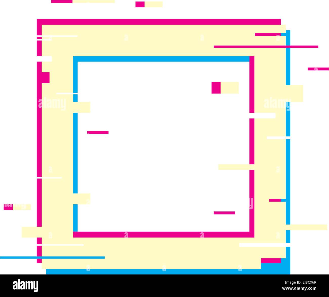 square with glitch effect Stock Vector Image & Art - Alamy