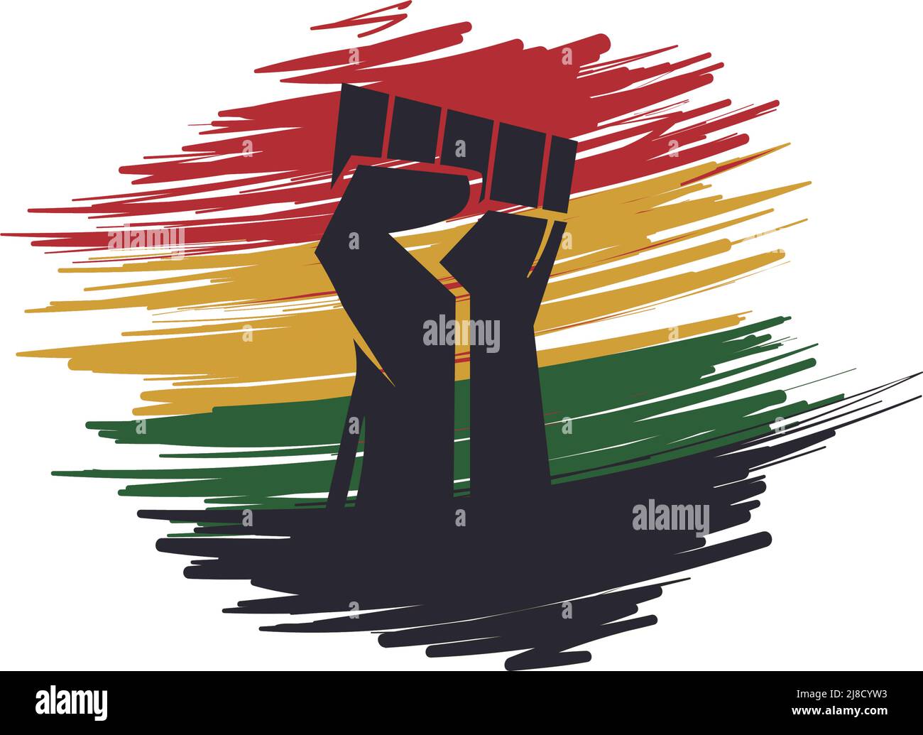 juneteenth fist and african flag Stock Vector Image & Art - Alamy