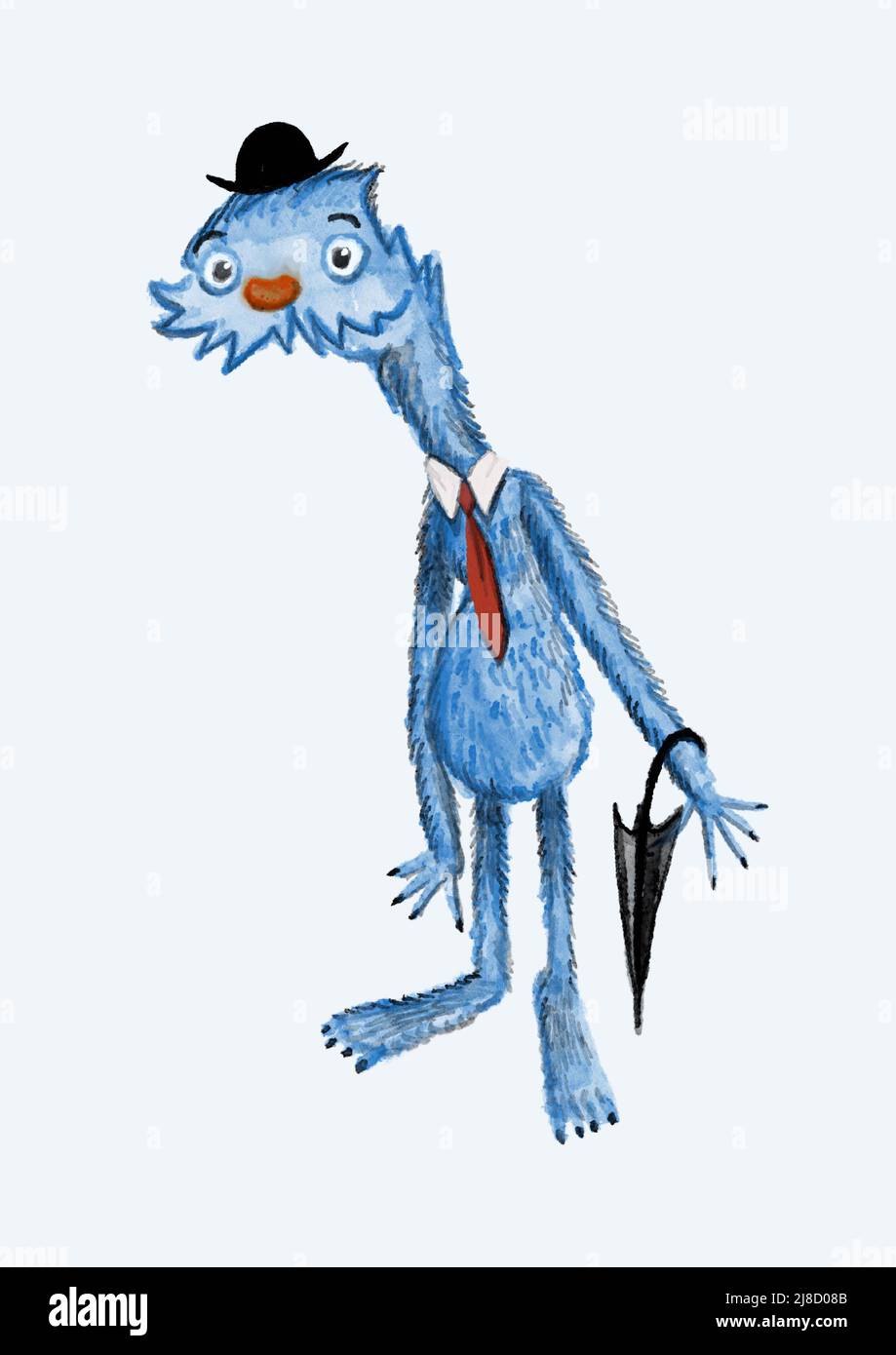 cute fuzzy mascot character Stock Photo - Alamy