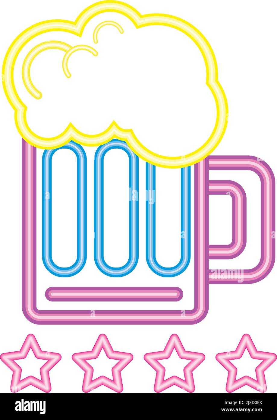 Neon cocktail bar sign Cut Out Stock Images & Pictures - Alamy