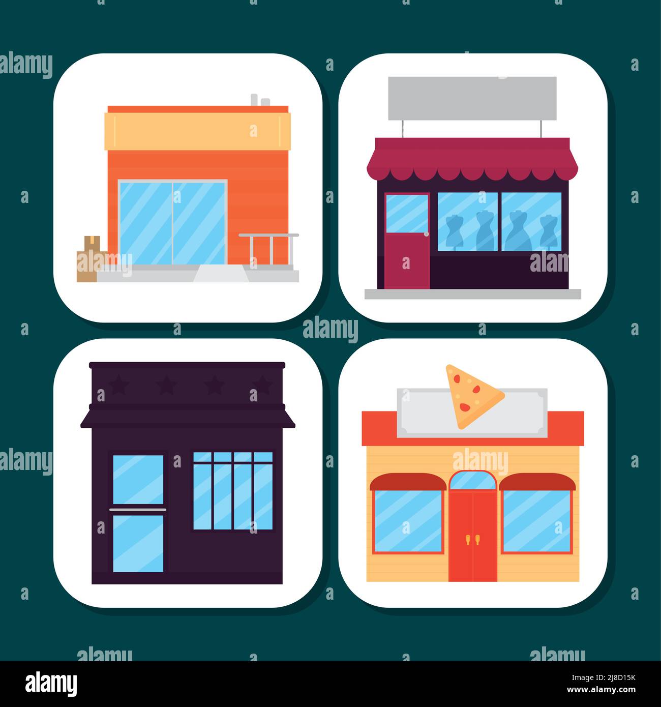 Retail store stores shops Stock Vector Images - Alamy