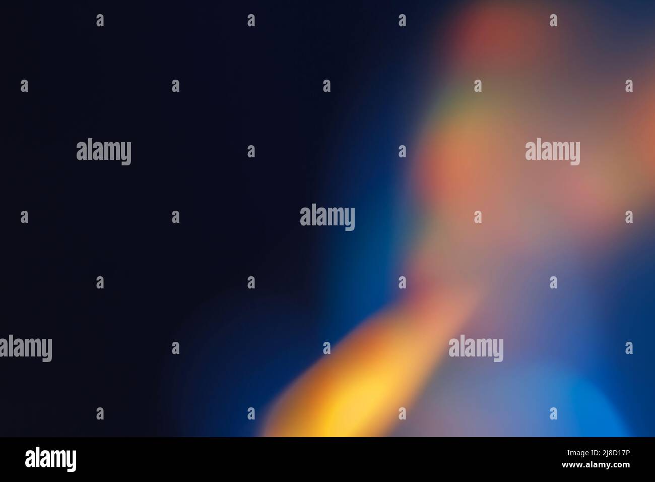 Colorful light leak on black background, abstract design with optical ...