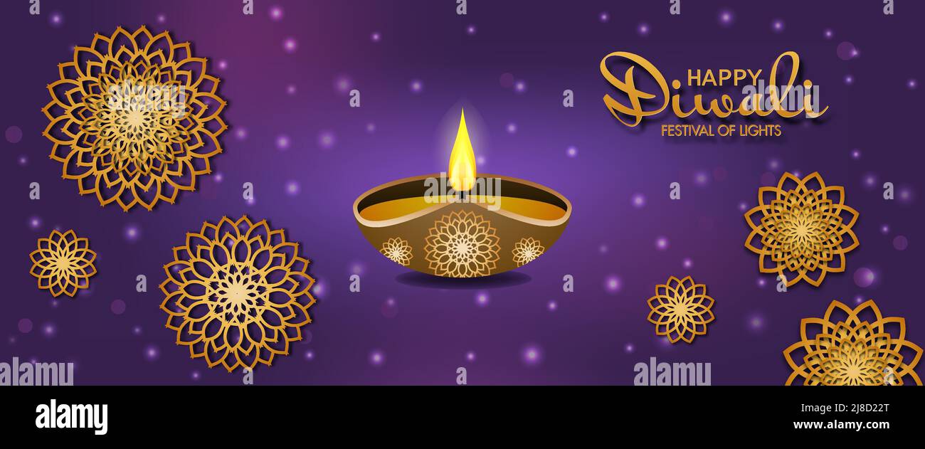 Postcard india diwali deepavali festival vector image. Diwali Deepavali ...