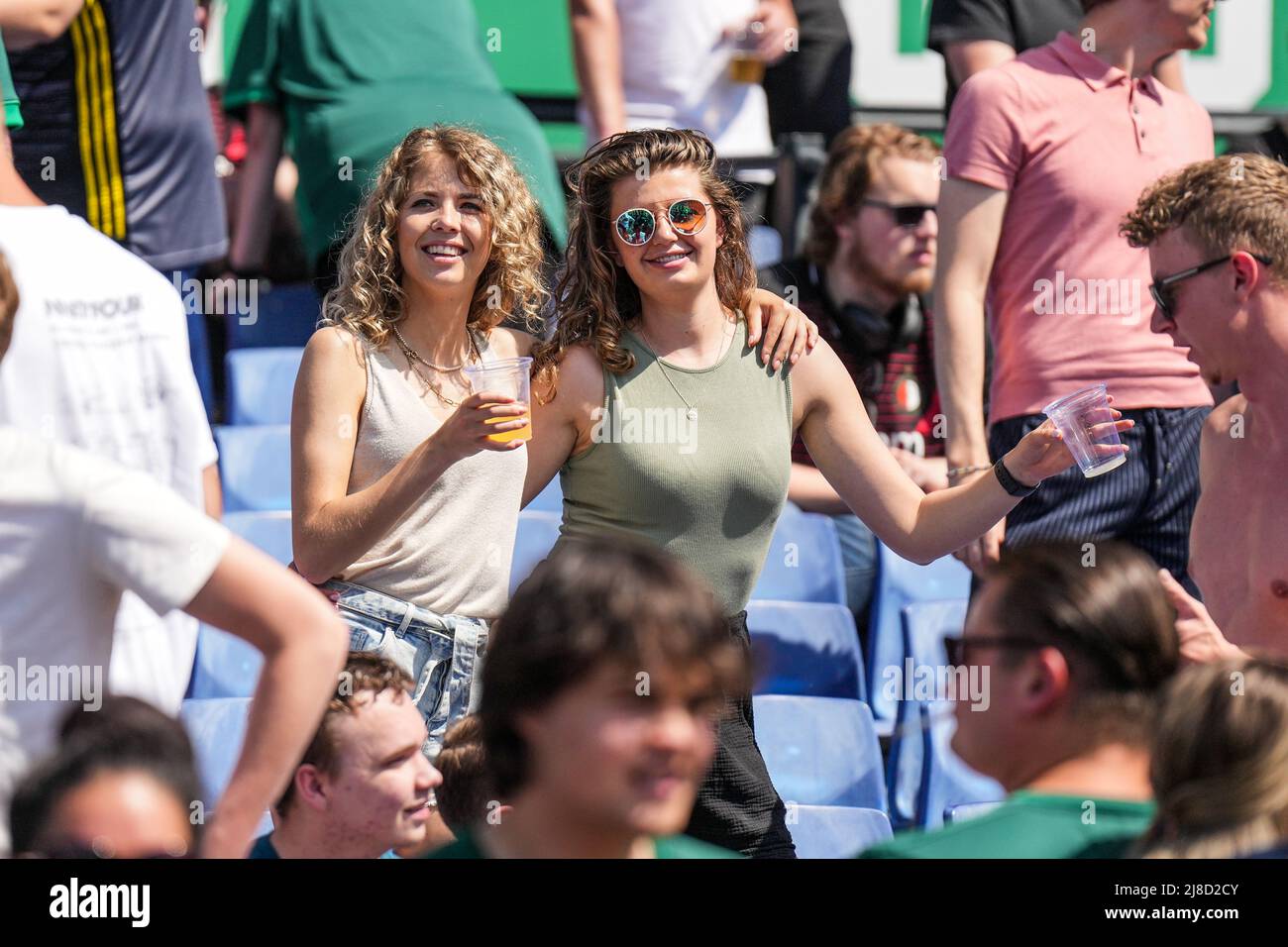 Rotterdam - Feyenoord supporters during the match between Feyenoord v ...