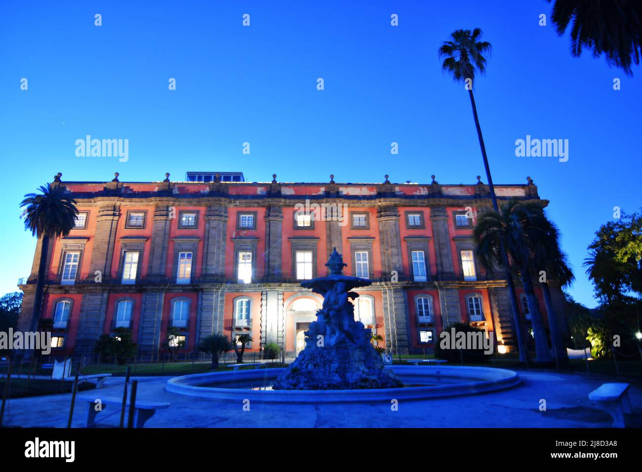 The Capodimonte museum surrounded by a public park in Naples, Italy ...