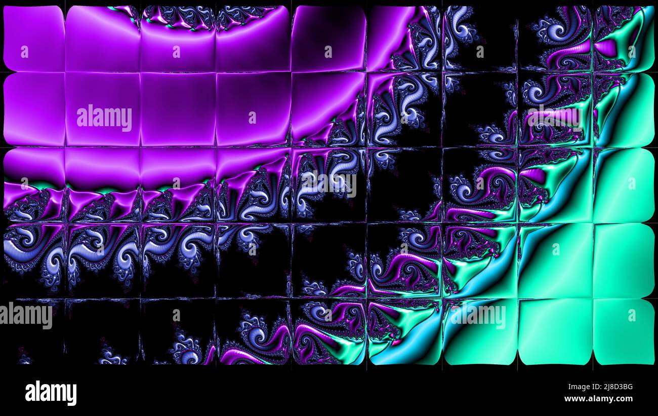 Abstract Computer generated Fractal design. A fractal is a never-ending ...