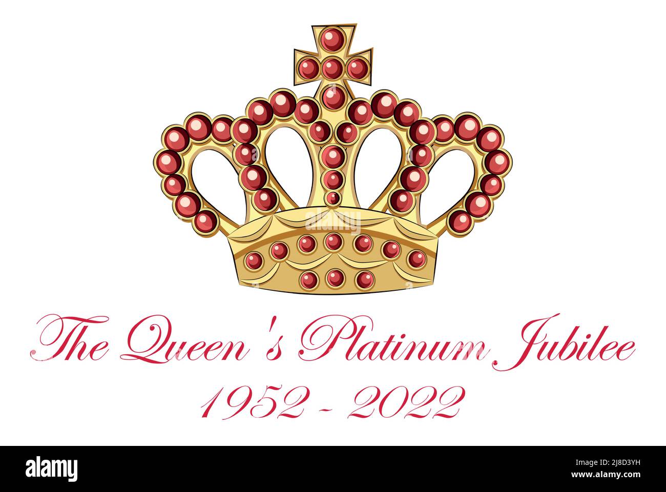 Queen Elizabeth Platinum Jubilee Crown Celebration Poster, Reigning 70 ...
