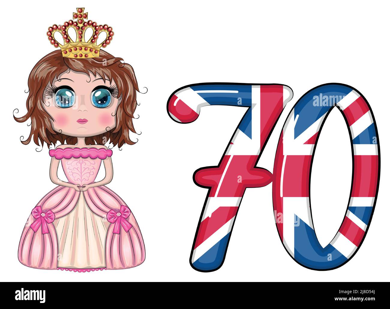 Queen Elizabeth Platinum Jubilee celebration poster. Queen reigns for ...