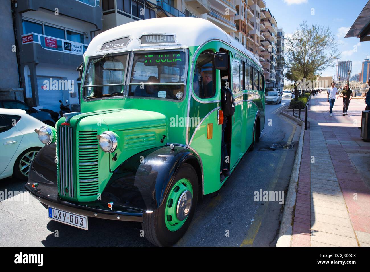 Malta old green bus hi-res stock photography and images - Alamy